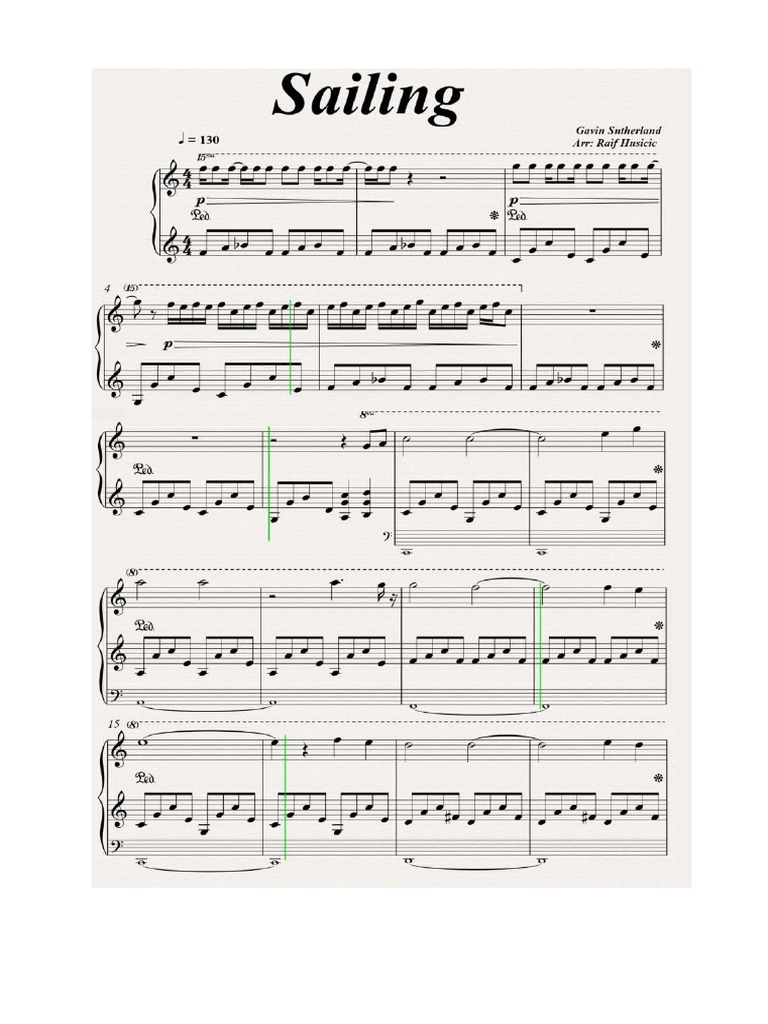 Sailing Sheet Music | PDF