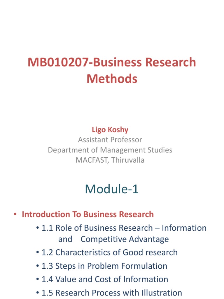 BRM Full-1 | PDF | Statistics | Survey Methodology