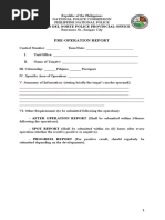 Sample Format of After Operation Report | PDF