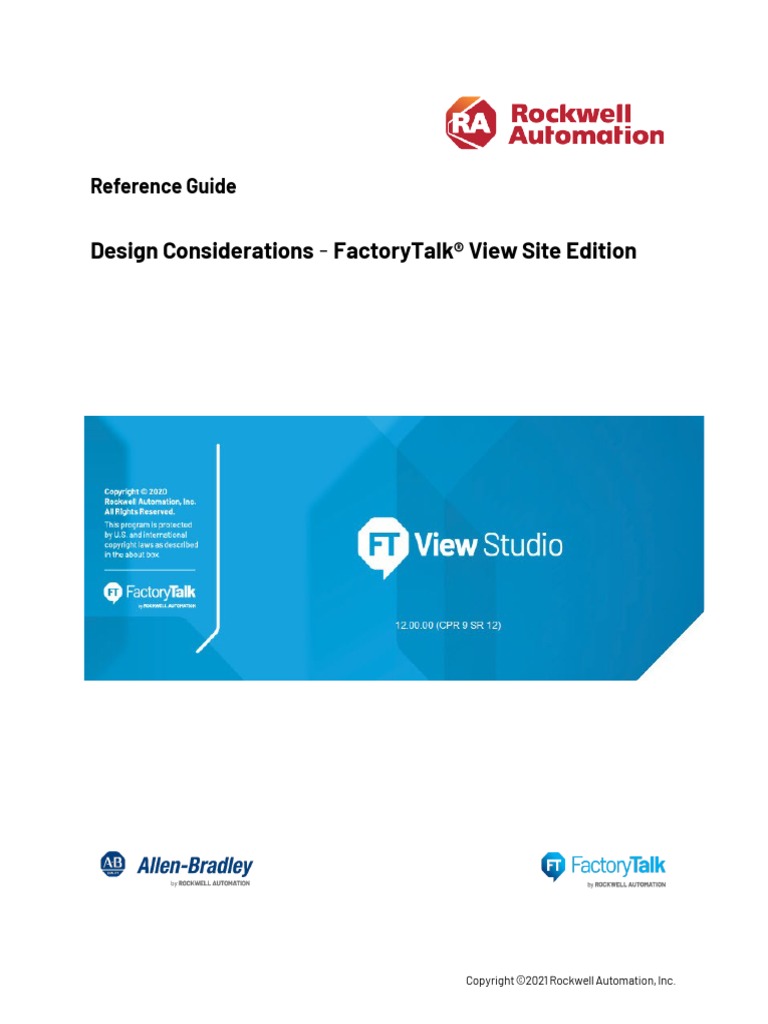 FactoryTalk View Site Edition Version 12 (CPR9 SR12) Design ...