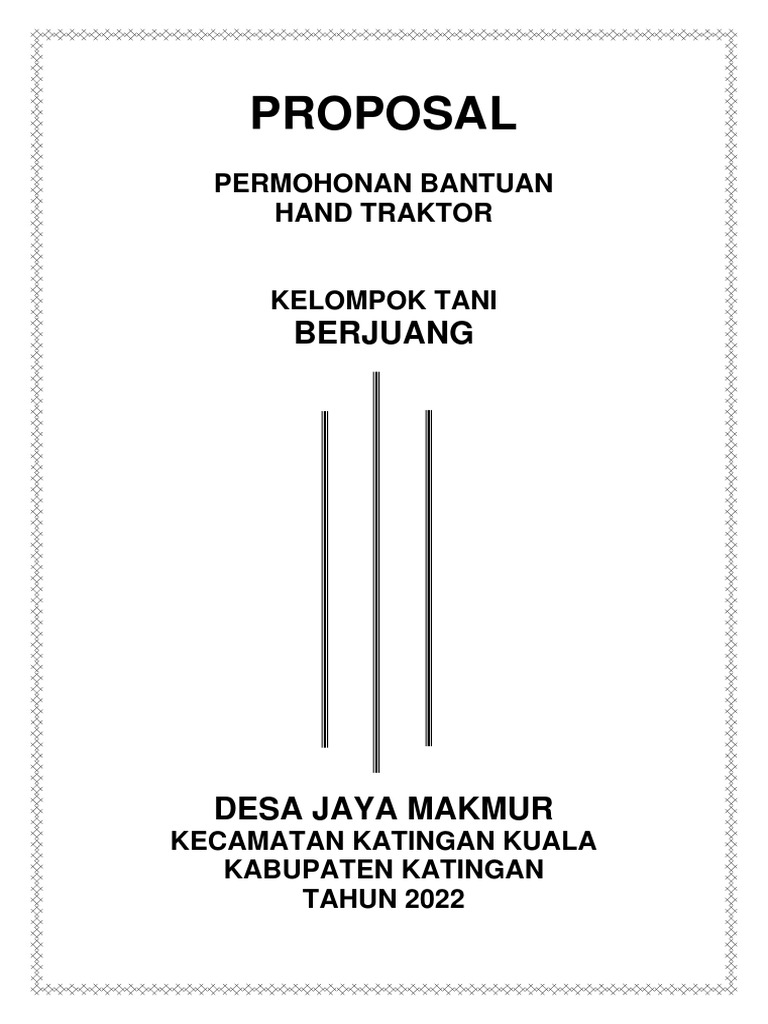 PROPOSAL HAND TRAKTOR-dikonversi | PDF