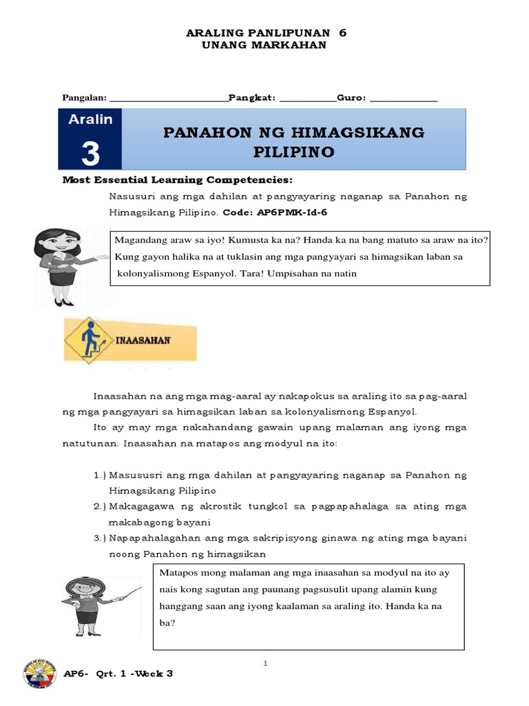 AP 6 Q1 Week 3 | PDF
