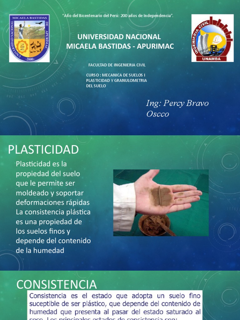 Plasticidad y Granulometria 2 | PDF | Plasticidad (Física) | Materiales