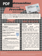 Precedex Dosing and Infusion Guidelines | PDF