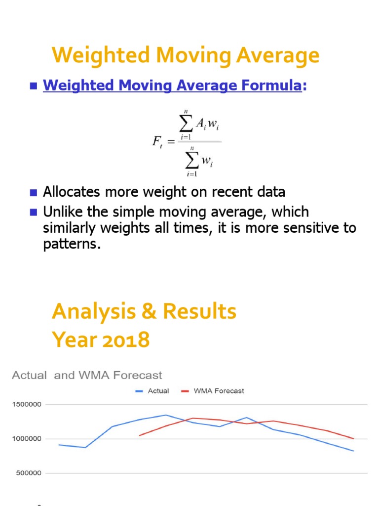 Weighted Moving Average Formula | PDF