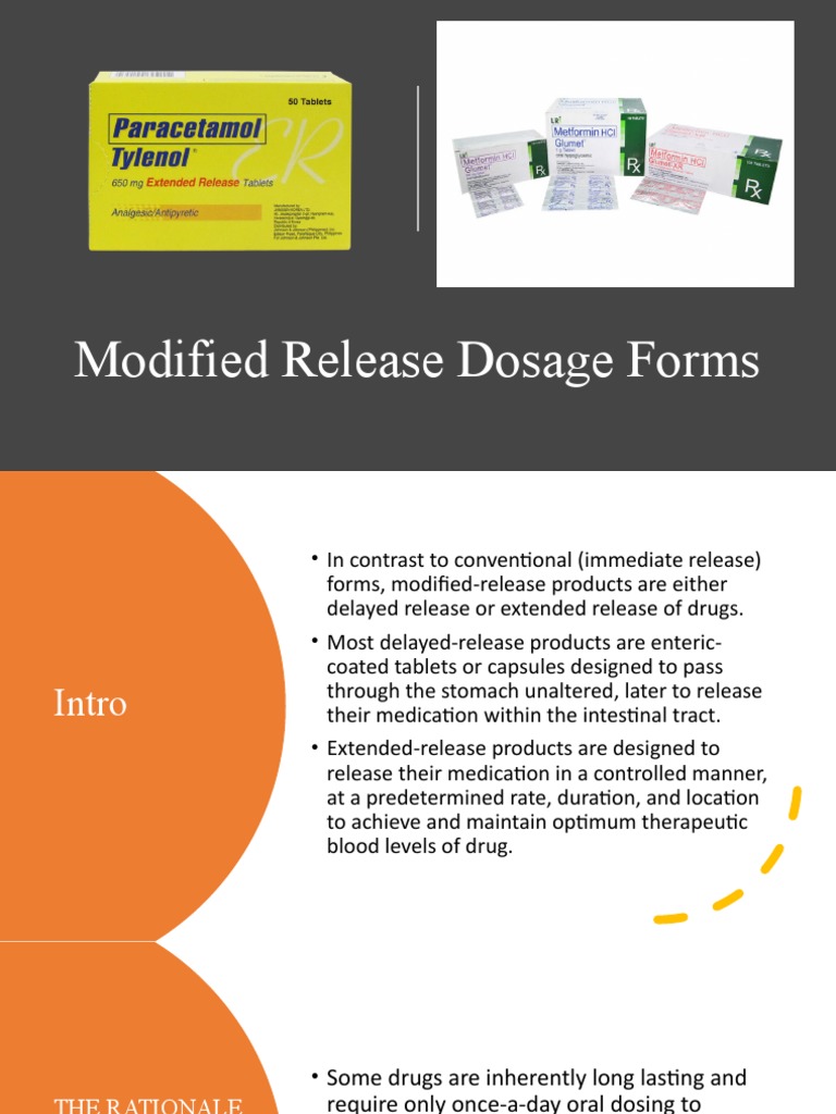Modified Release Drug Forms | PDF | Tablet (Pharmacy) | Drugs