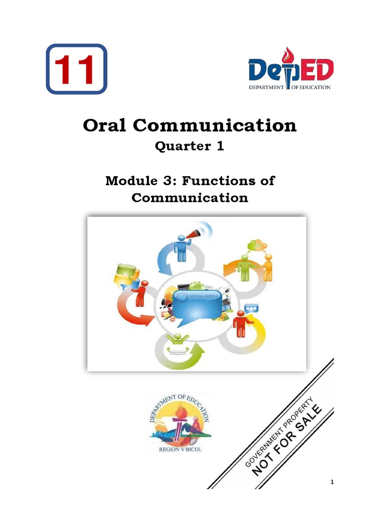Oral Communication Module 3 Q1 | PDF | Communication | Nonverbal Communication