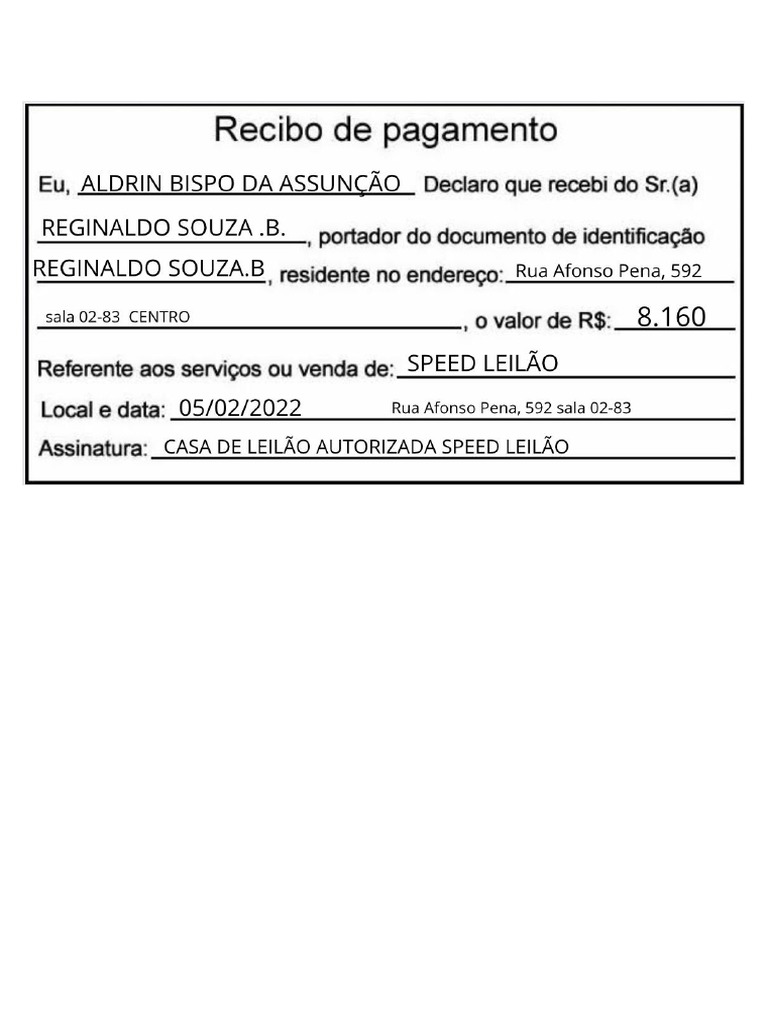 Recibo de Pagamento | PDF Recibo de Pagamento | PDF