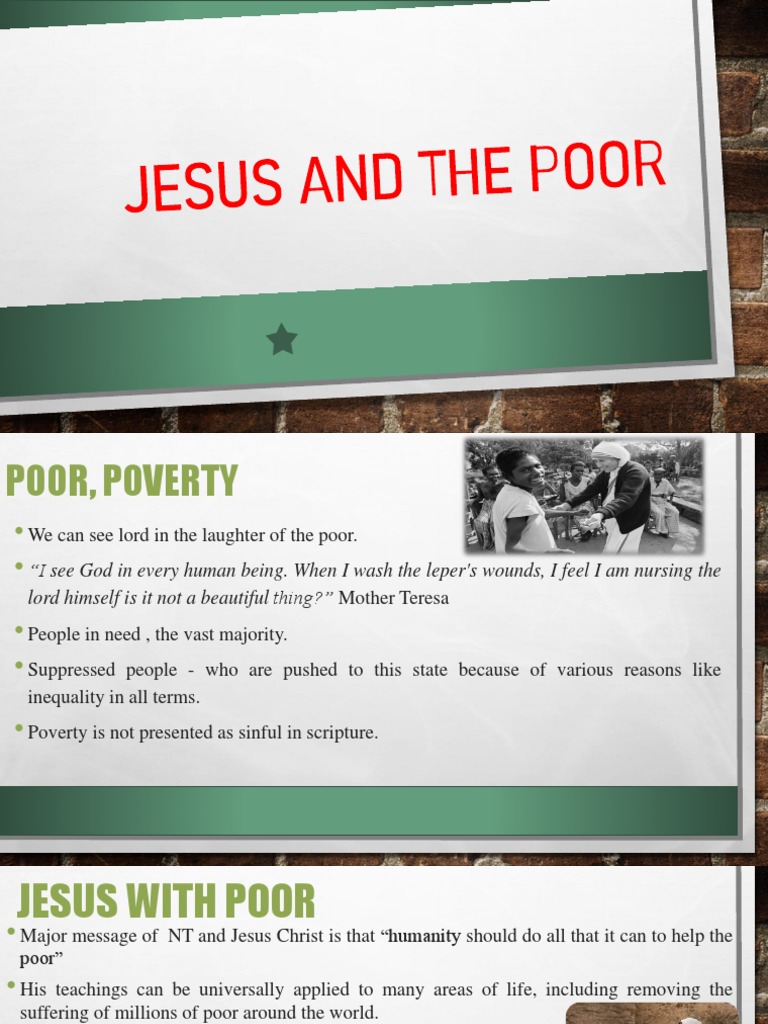 Jesus and Poor | PDF | Jesus | Gospel Of Luke