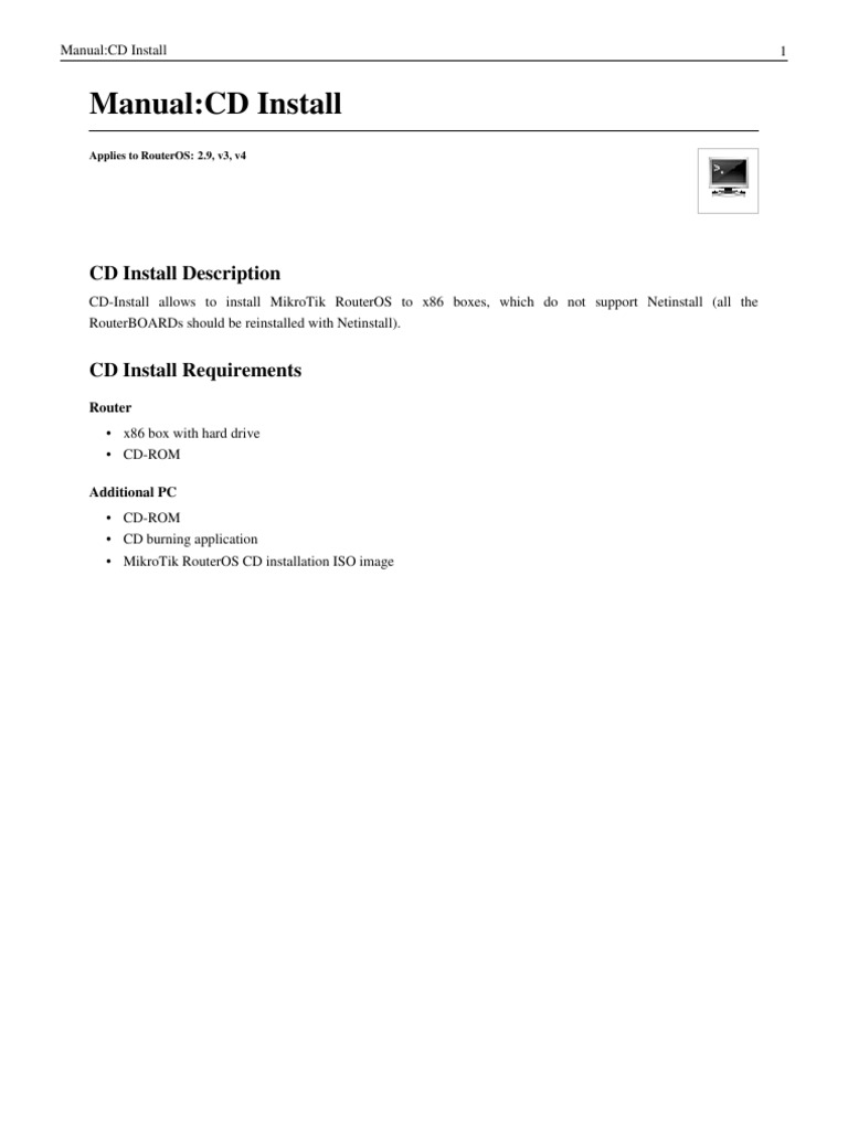 Mikrotik Manual | PDF | Router (Computing) | Ip Address