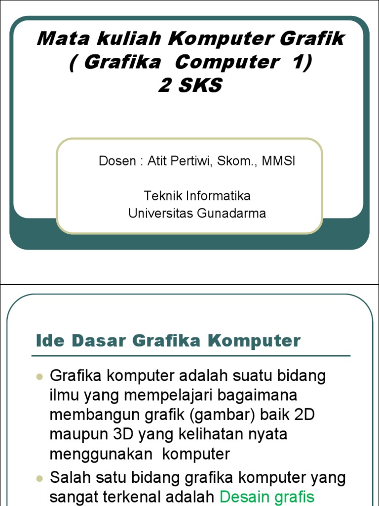 Materi Grafkom | PDF