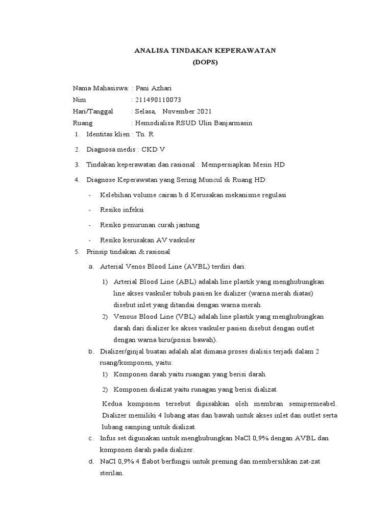 Dops Pemasangan Alat HD | PDF