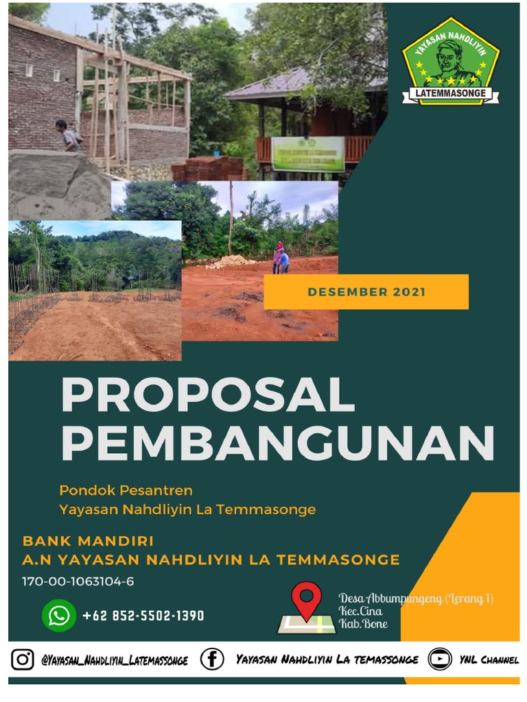 Proposal Pembangunan PONPES | PDF | Agama & Spiritualitas