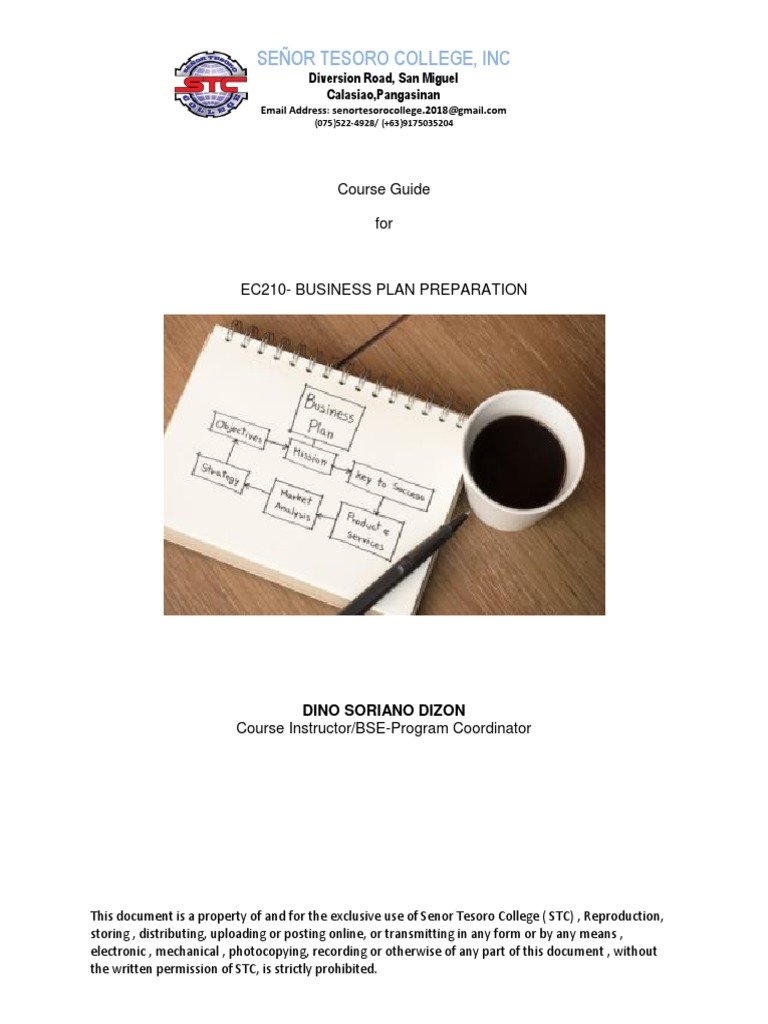 Business Plan Preparation Guide | PDF | Entrepreneurship | Startup Company