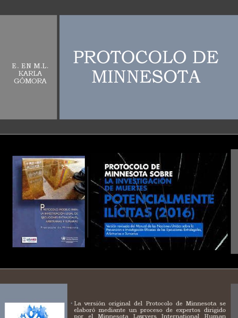 Protocolo de Minnesota | Descargar gratis PDF | Estado (política) | Naciones Unidas
