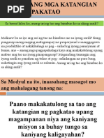 ESP 7 - Modyul 2 - 2nd Lesson | PDF