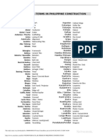 English Construction Terminology Guide | PDF | Components | Building ...