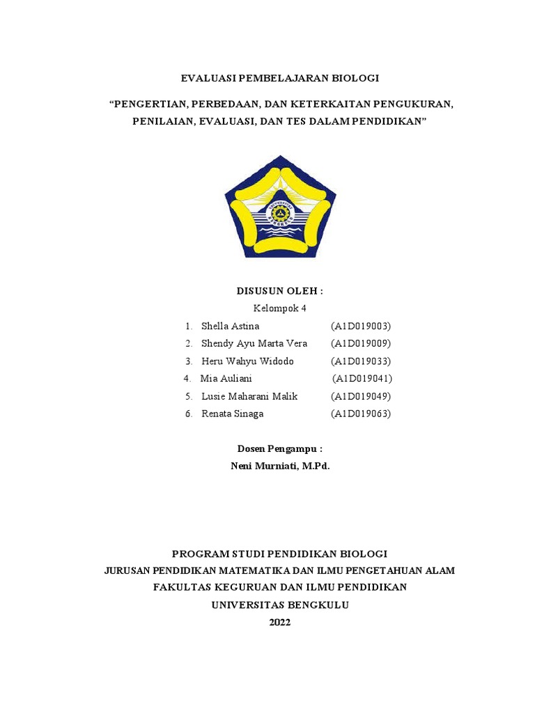 Makalah Evaluasi Pendidikan | PDF