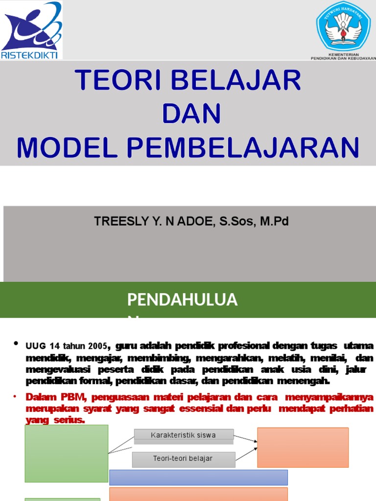 Teori Belajar Dan Model Pembelajaran 2018 Ok Dikonversi | PDF Teori Belajar Dan Model Pembelajaran 2018 Ok Dikonversi | PDF