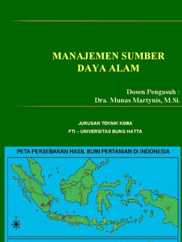 Bab 3.manajemen Sumber Daya Alam | PDF