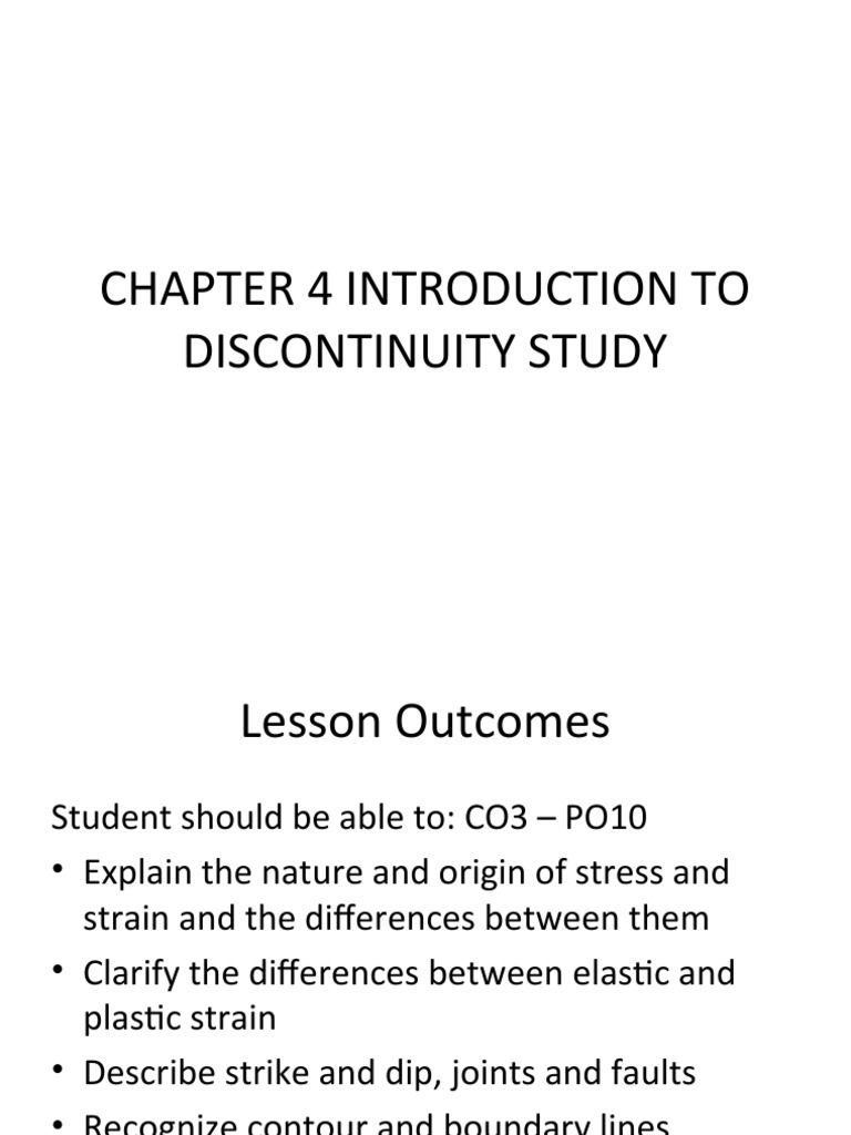 Chapter 4 Introduction To Discontinuity Study | PDF | Fault (Geology ...