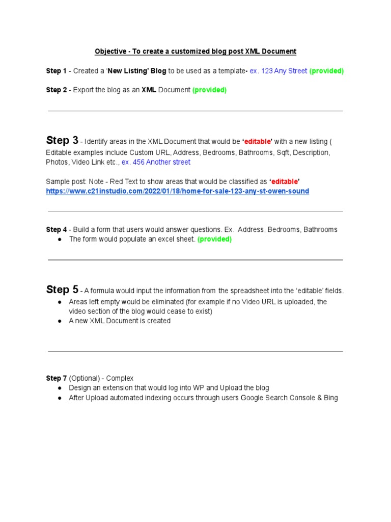 Objective - To Easily Create A Blog Post | PDF
