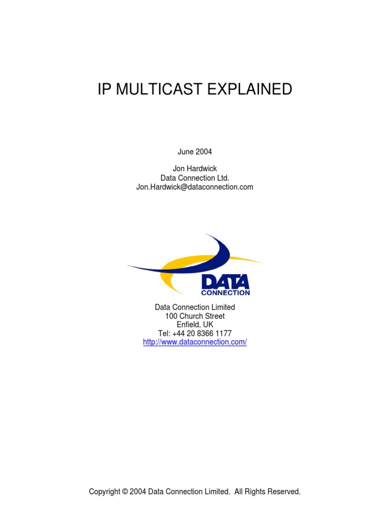 IP Multicast Explained | PDF | Networking | Multiprotocol Label Switching