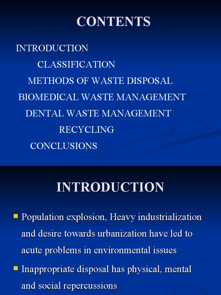 Various Methods of Waste Disposal | PDF | Sewage Treatment | Waste ...
