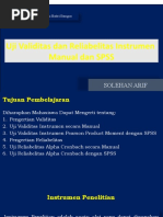 Tabel R Uji Validitas Instrumen | PDF