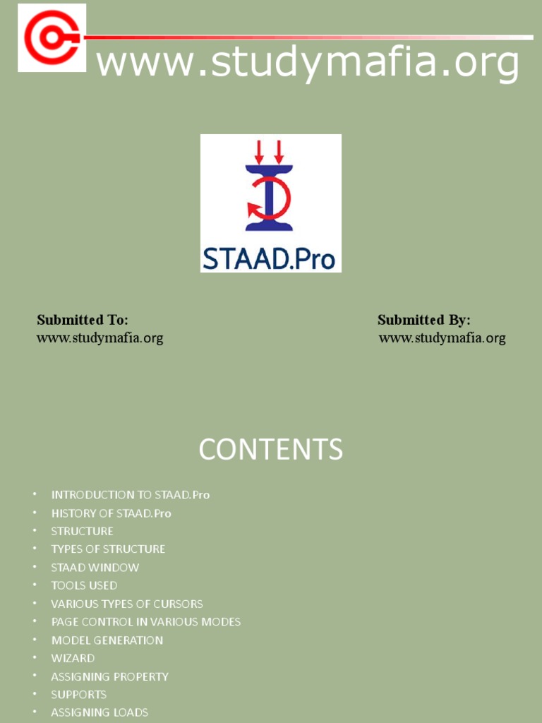 Staad Pro | Download Free PDF | Economic Sectors | Mechanical Engineering