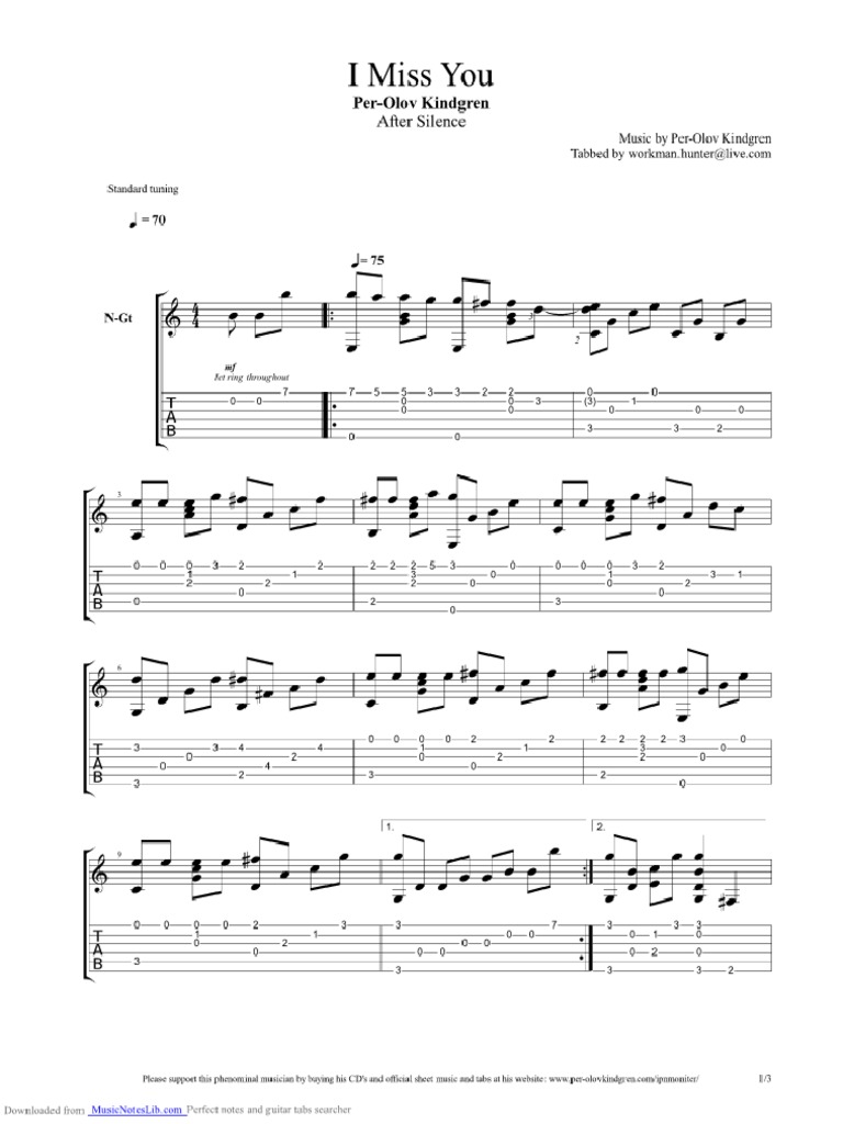 I Miss You | PDF