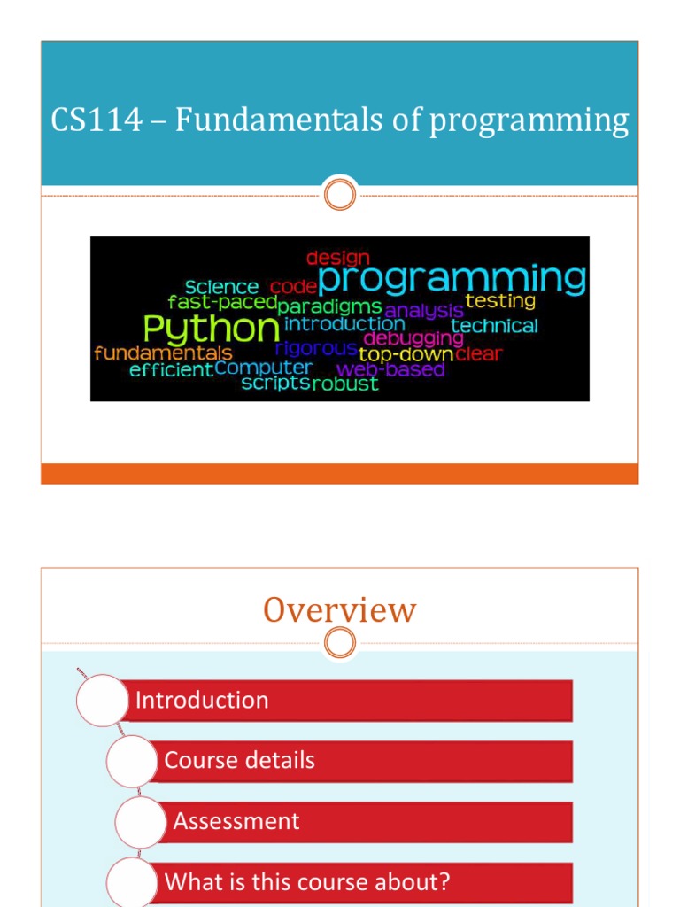 CS114 - Fundamentals of Programming | PDF | Computer Data Storage ...