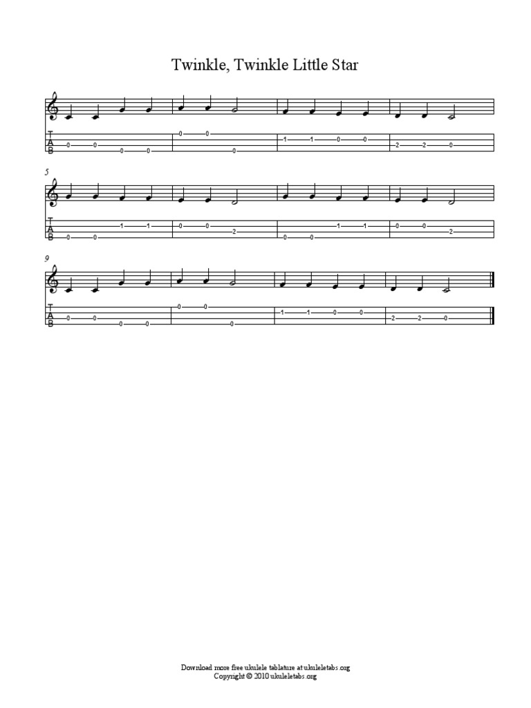 Twinkle Twinkle Little Star | PDF