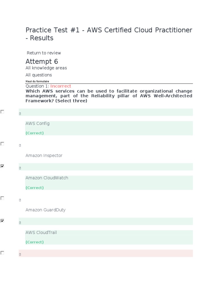 AWS Cloud Practitioner Exam Insights | PDF | Platform As A Service ...