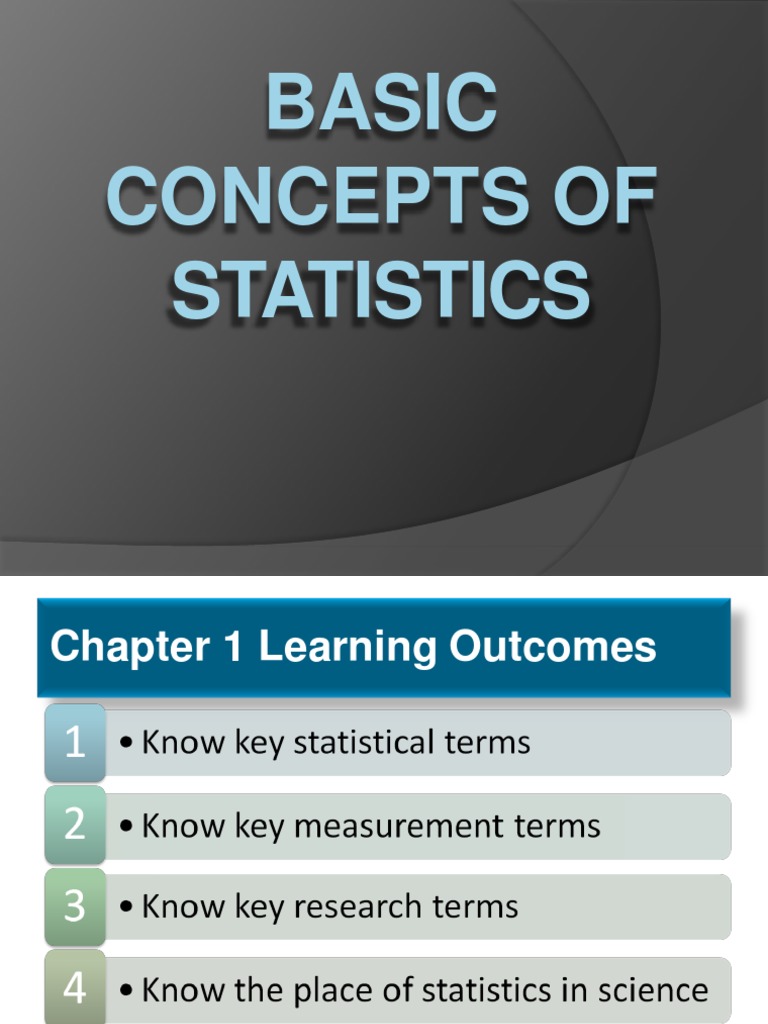 Chapter 1 - Basic Concepts in Stat - Presentation | PDF | Statistics ...