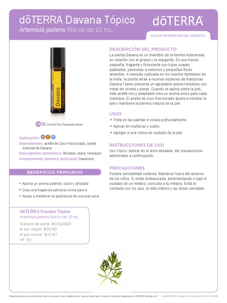 Davana Topico Touch | PDF