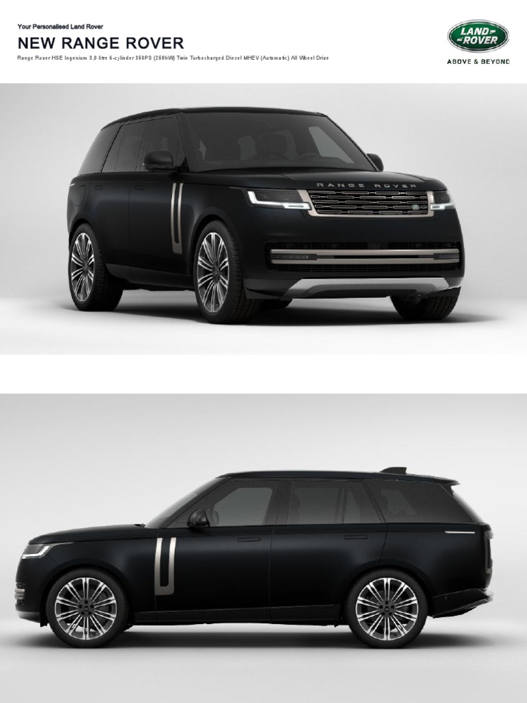 New Range Rover: Your Personalised Land Rover | PDF | Fuel Economy In ...