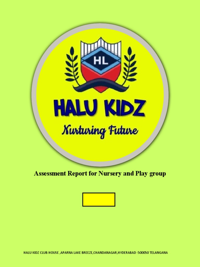 Nursery and Playgroup Assessment Report | PDF | Language Arts ...