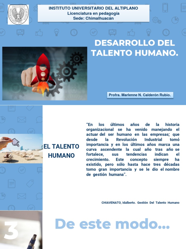 Sesión 1. DESARROLLO DEL TALENTO HUMANO - PDF | PDF | Gestión de ...