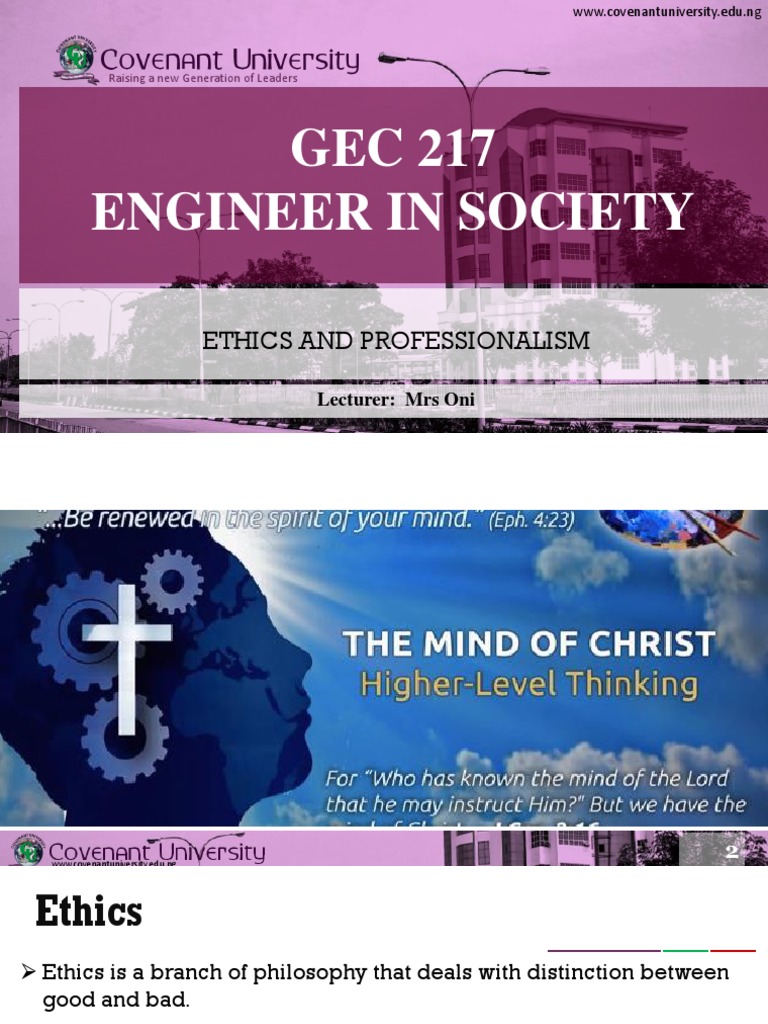 Ethics and Professionalism | PDF | Morality | Engineering