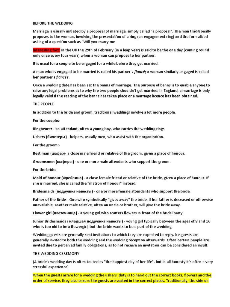 Widding Day in UK | Download Free PDF | Wedding | Engagement