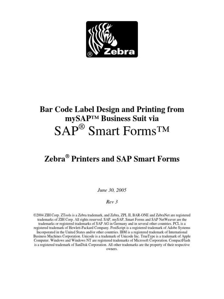 Sap Smart Forms V3 Pdf Typefaces Printer Computing 5013