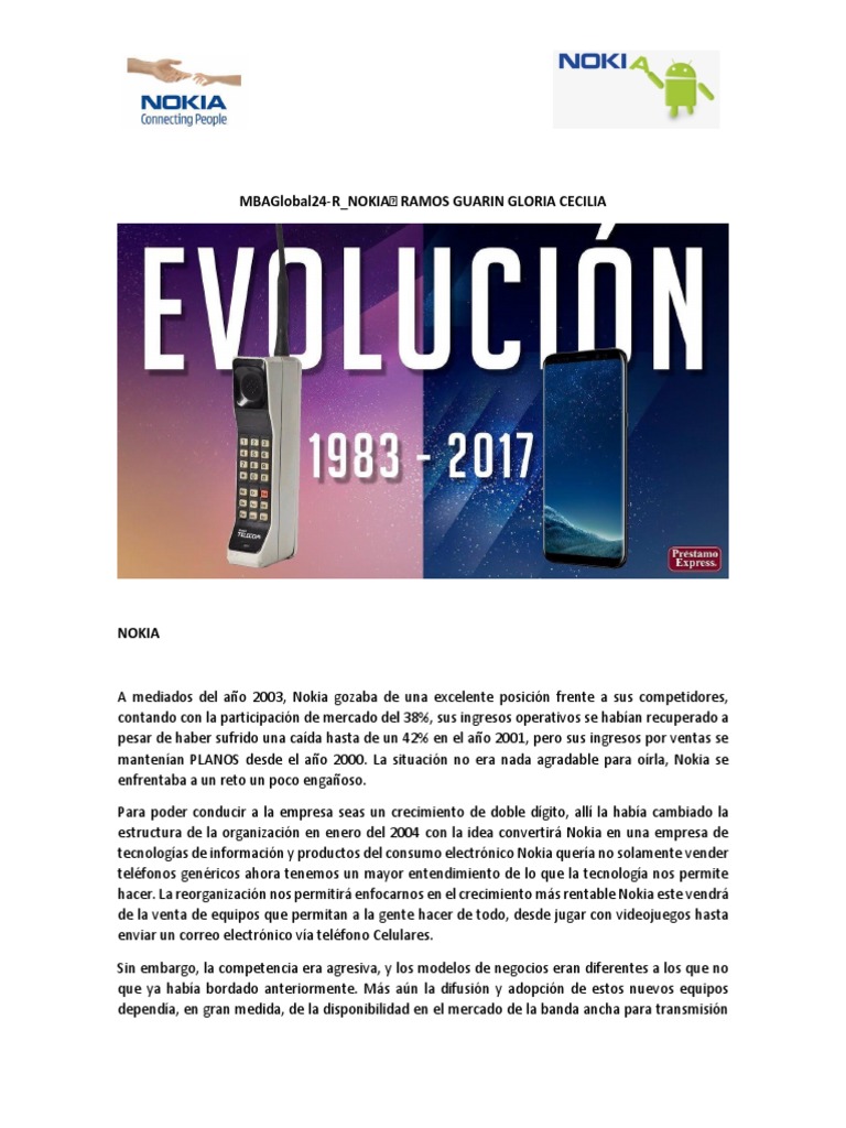 NOKIA | PDF | Nokia | Teléfonos móviles