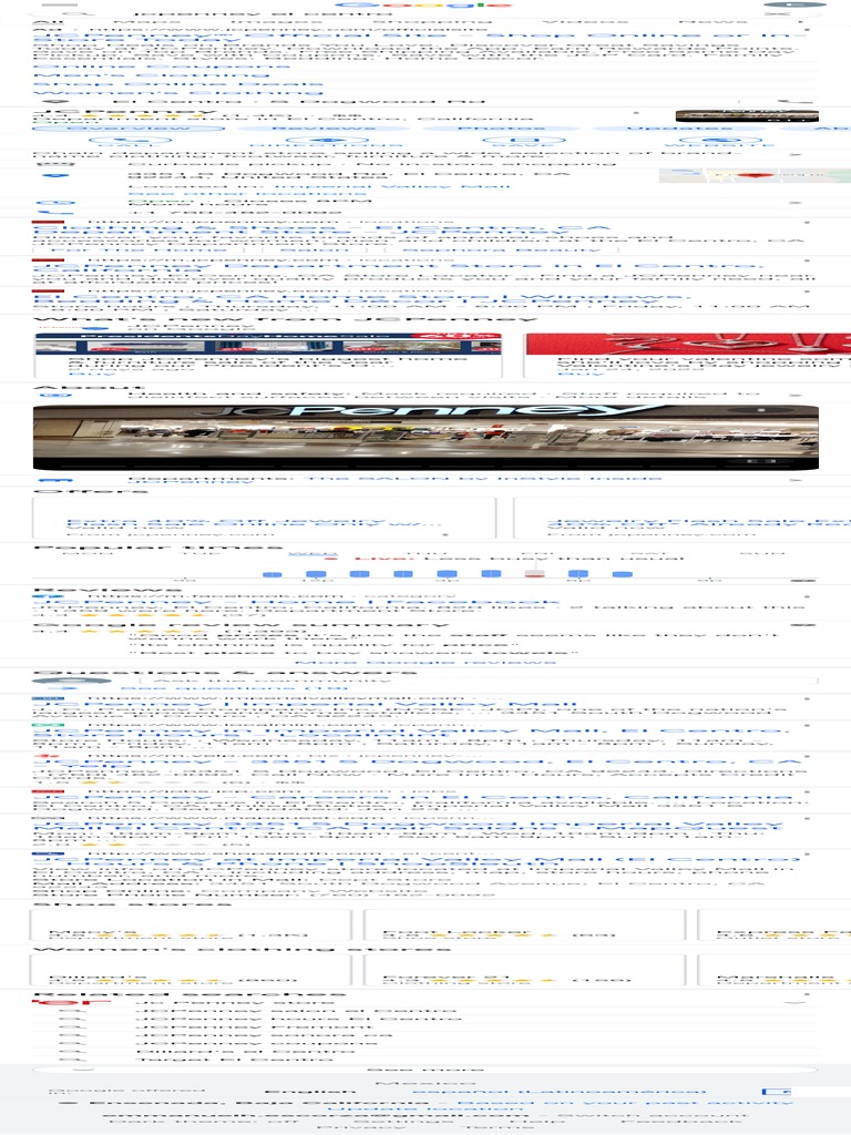 Jcpenney El Centro - Google Search | PDF | Retailing