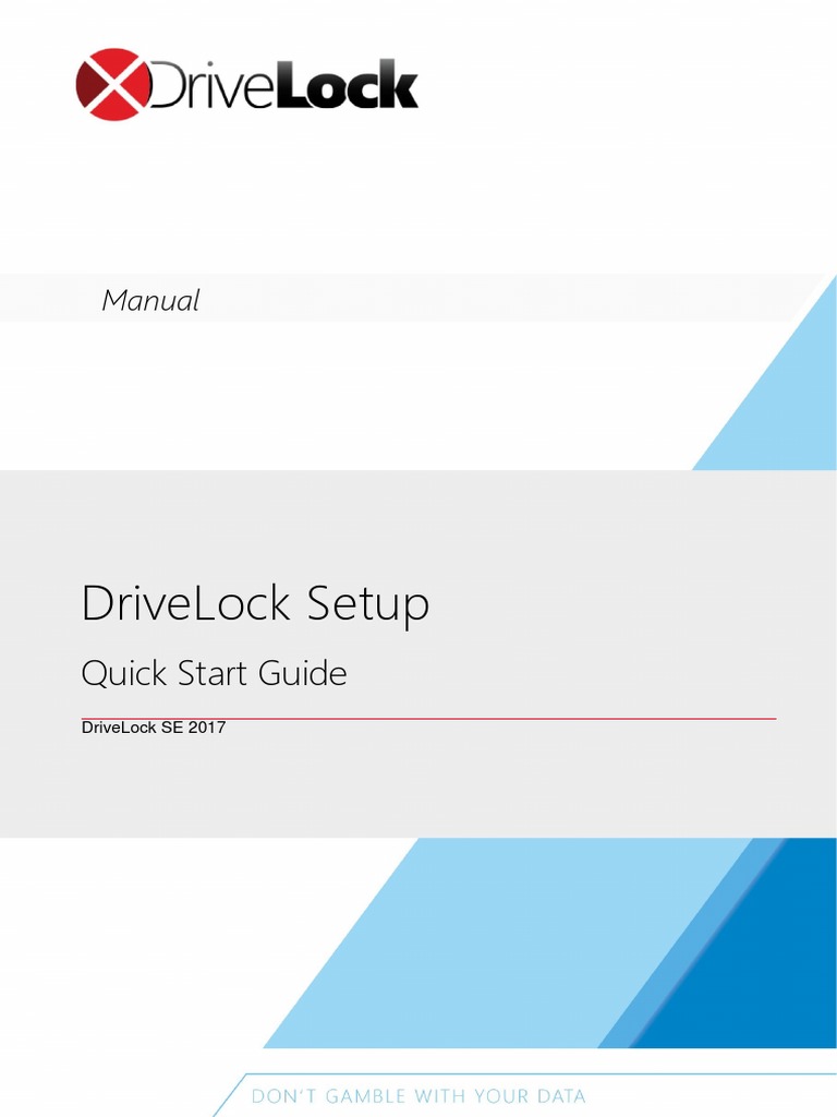 DriveLock Brzi Priručnik | PDF | Microsoft Windows | Active Directory