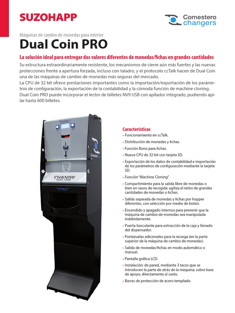 Máquina de Cambio Dual Coin PRO Segura | PDF | Informática | Ingeniería ...