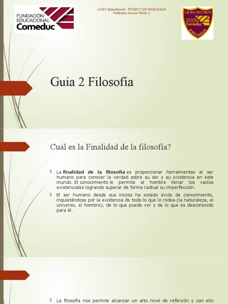 Guía sobre la finalidad y las preguntas fundamentales de la filosofía ...