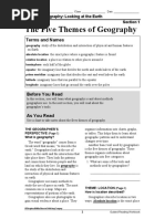 Unit 1, Chapter 1, Section 1, Guided Reading Workbook | PDF | Geography ...