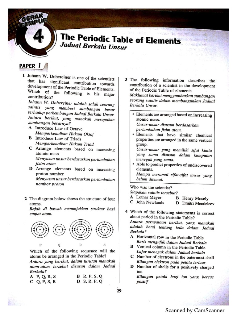 Chapter 4 The Periodic Table of Elements | PDF