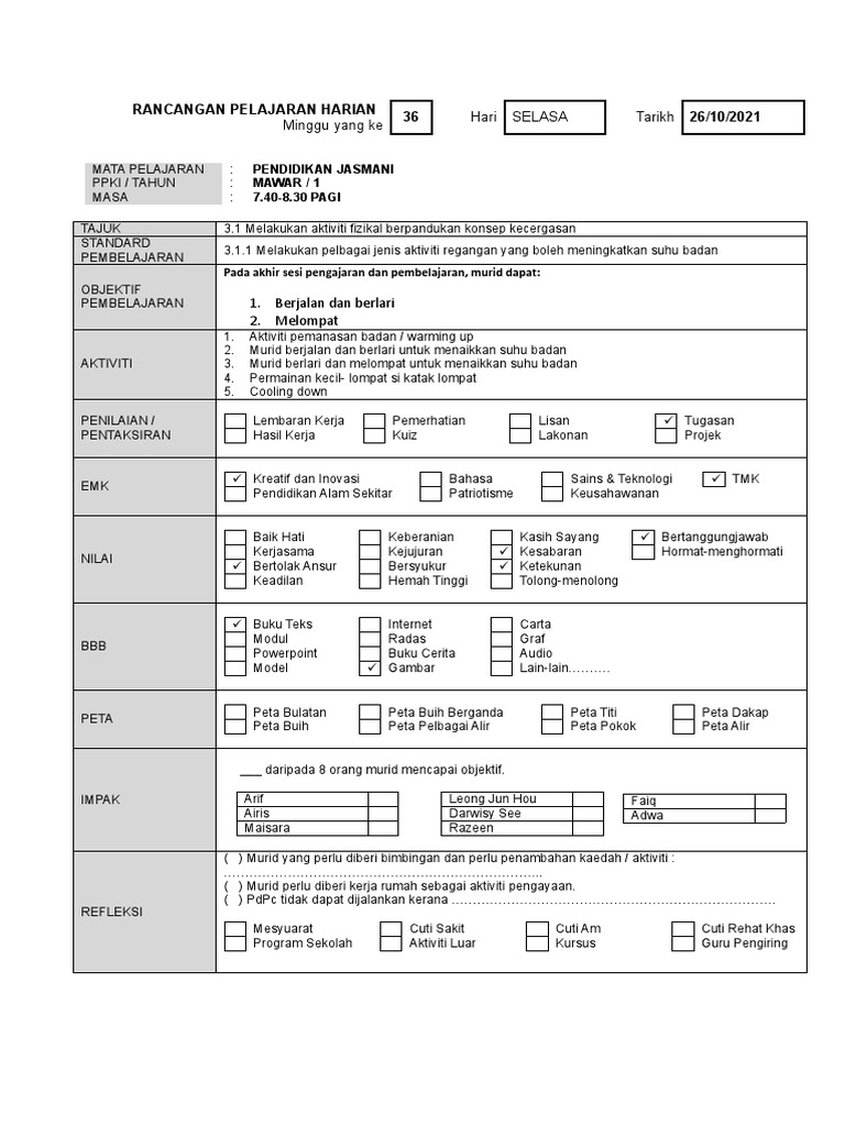 Contoh RPH Ppki | PDF
